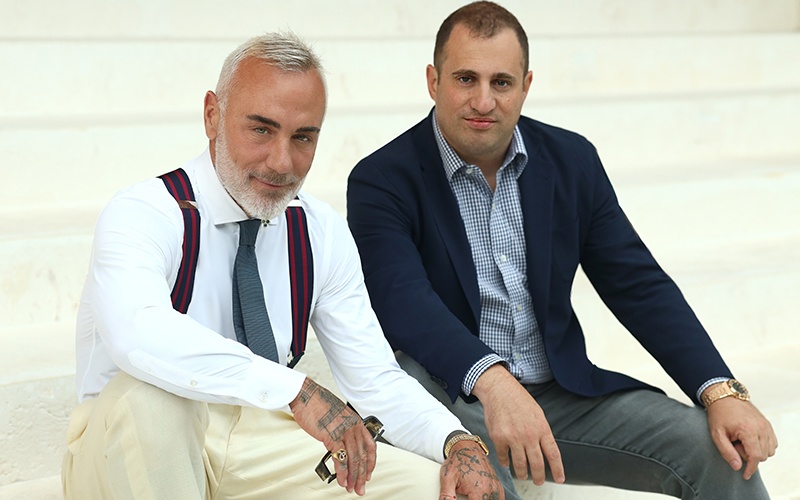 Billionaire-entrepreneur Gianluca Vacchi and real estate expert and ...