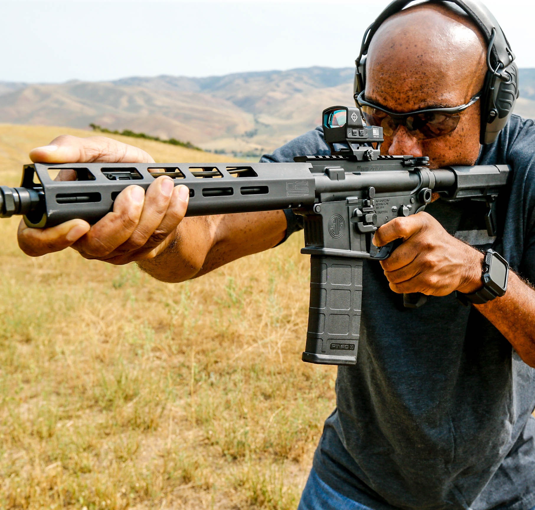 Sean Utley at the Range with the New SIG Sauer TREAD AR Pistol ...